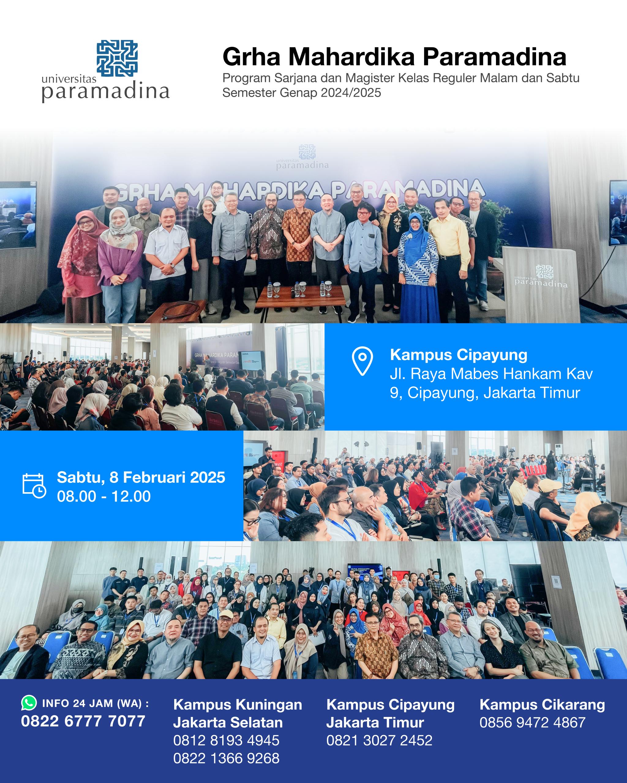 Grha Mahardika Paramadina (GMP) - Kelas Karyawan S1 S2 Universitas ...